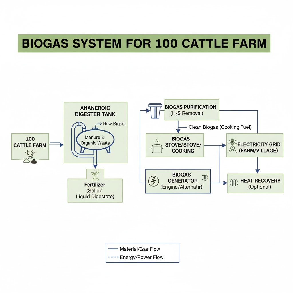 Activity 2 — Biogas System (100 Cattle) — Satyanarayana